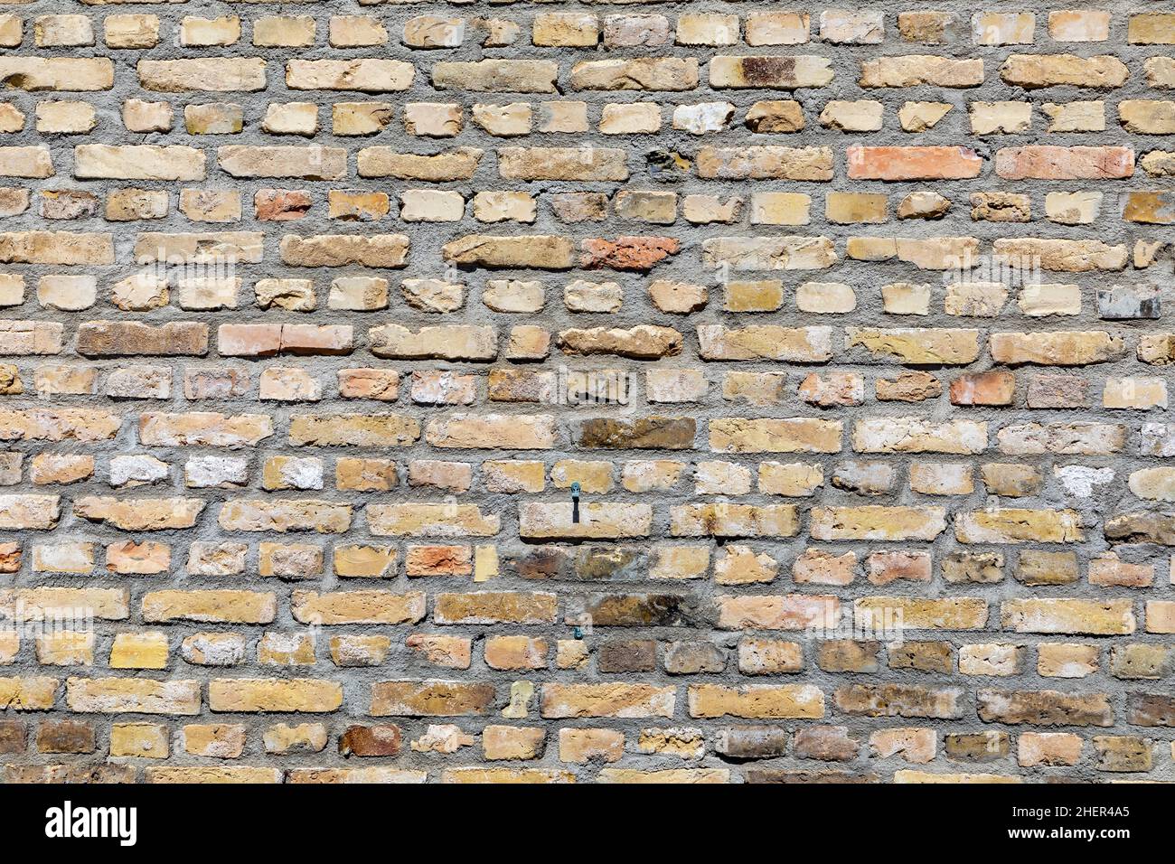 old brick wall in a harmonic vintage pattern Stock Photo - Alamy