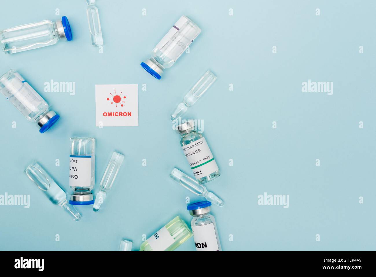 Medicine vials top view hi-res stock photography and images - Alamy
