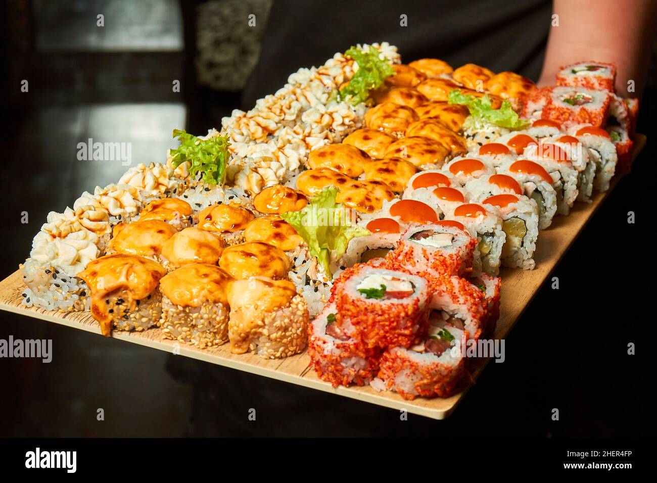 Big plate restaurant food waiter hi-res stock photography and images ...