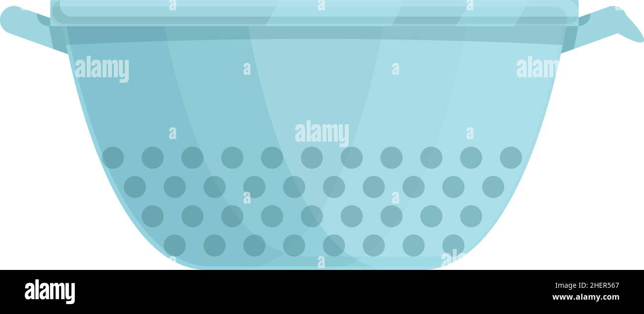 Colander pot icon cartoon vector. Pasta sieve. Cook boil Stock Vector ...