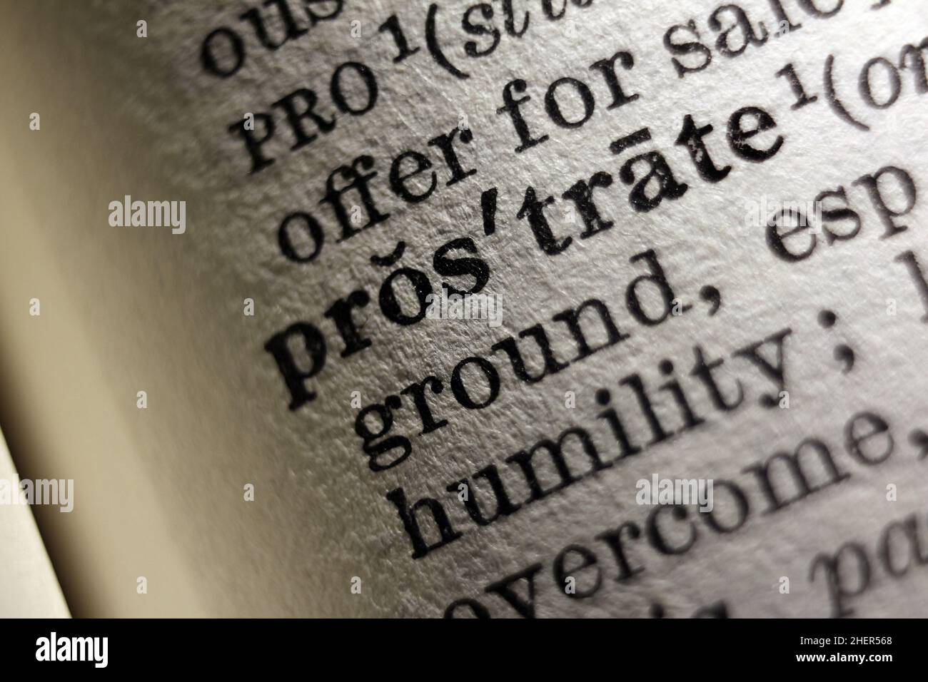 Definition of word prostate on dictionary page, close-up Stock Photo ...