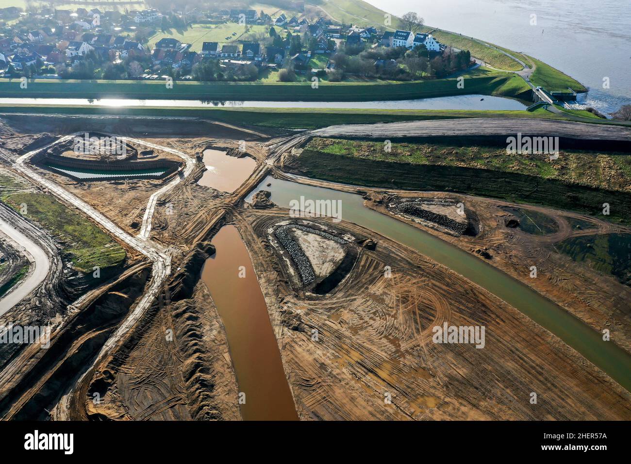 Conversion of the emscher estuary hi-res stock photography and images ...