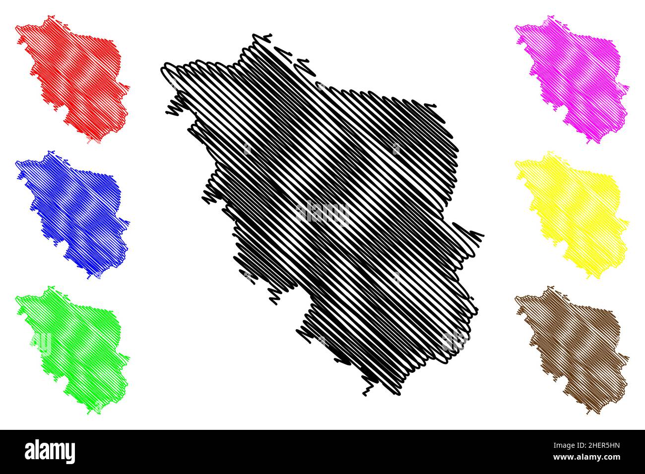 West Champaran district (Bihar State, Tirhut division, Republic of ...