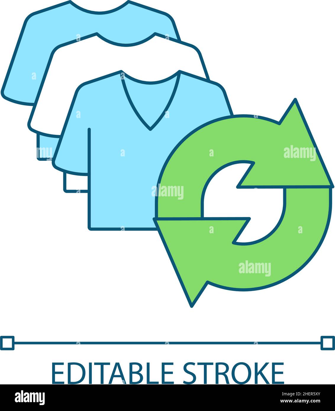 Clothes recycle give Stock Vector Images - Alamy