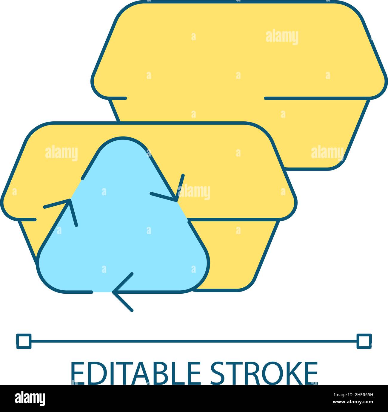 Reusable containers RGB color icon Stock Vector Image & Art - Alamy