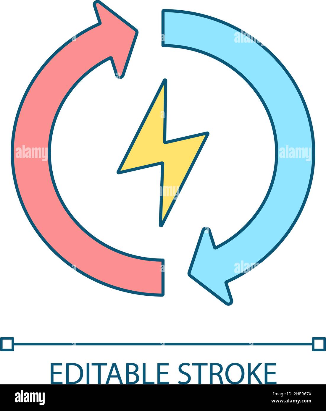 Renewable energy RGB color icon Stock Vector Image & Art - Alamy