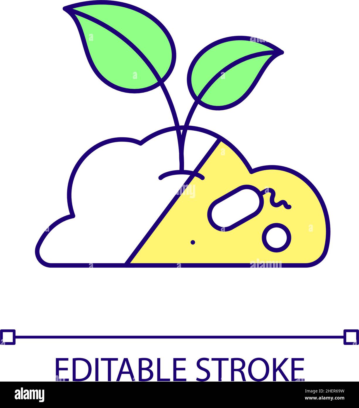 Soil microorganisms RGB color icon Stock Vector Image & Art - Alamy