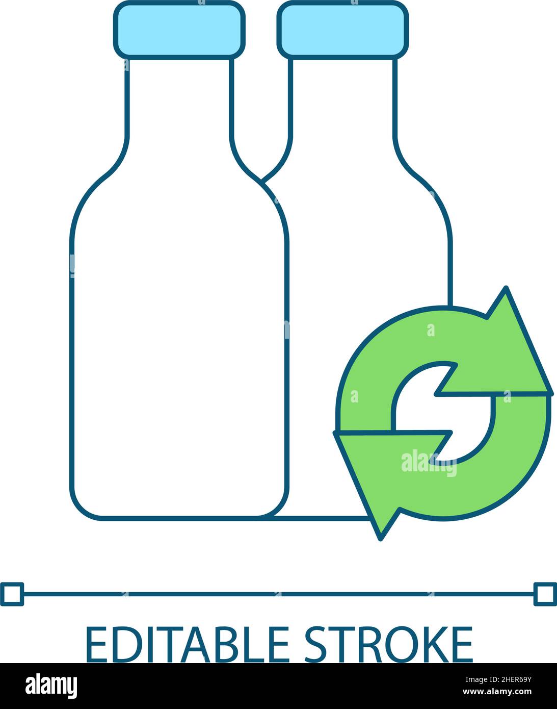 Reusable drink bottles Stock Vector Images - Alamy