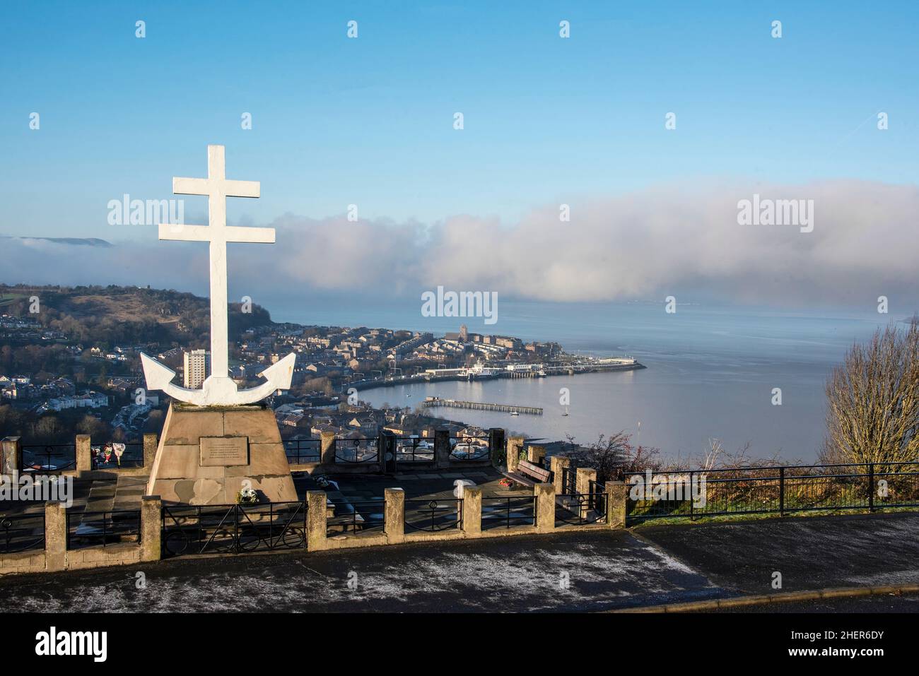 Free French Memorial Cross on Lyle Hill Greenock Inverclyde Scotland ...