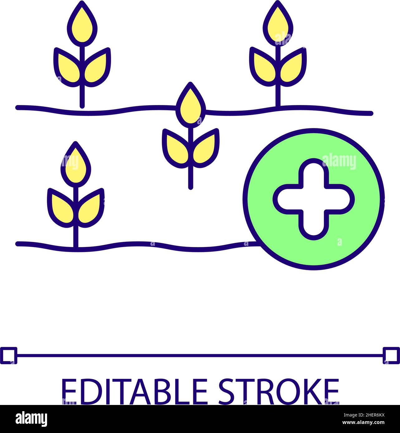 Promoting crop growth RGB color icon Stock Vector Image & Art - Alamy