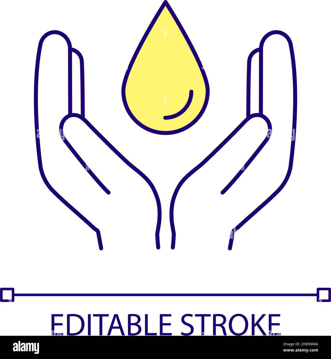 Cleansing oil RGB color icon Stock Vector Image & Art - Alamy