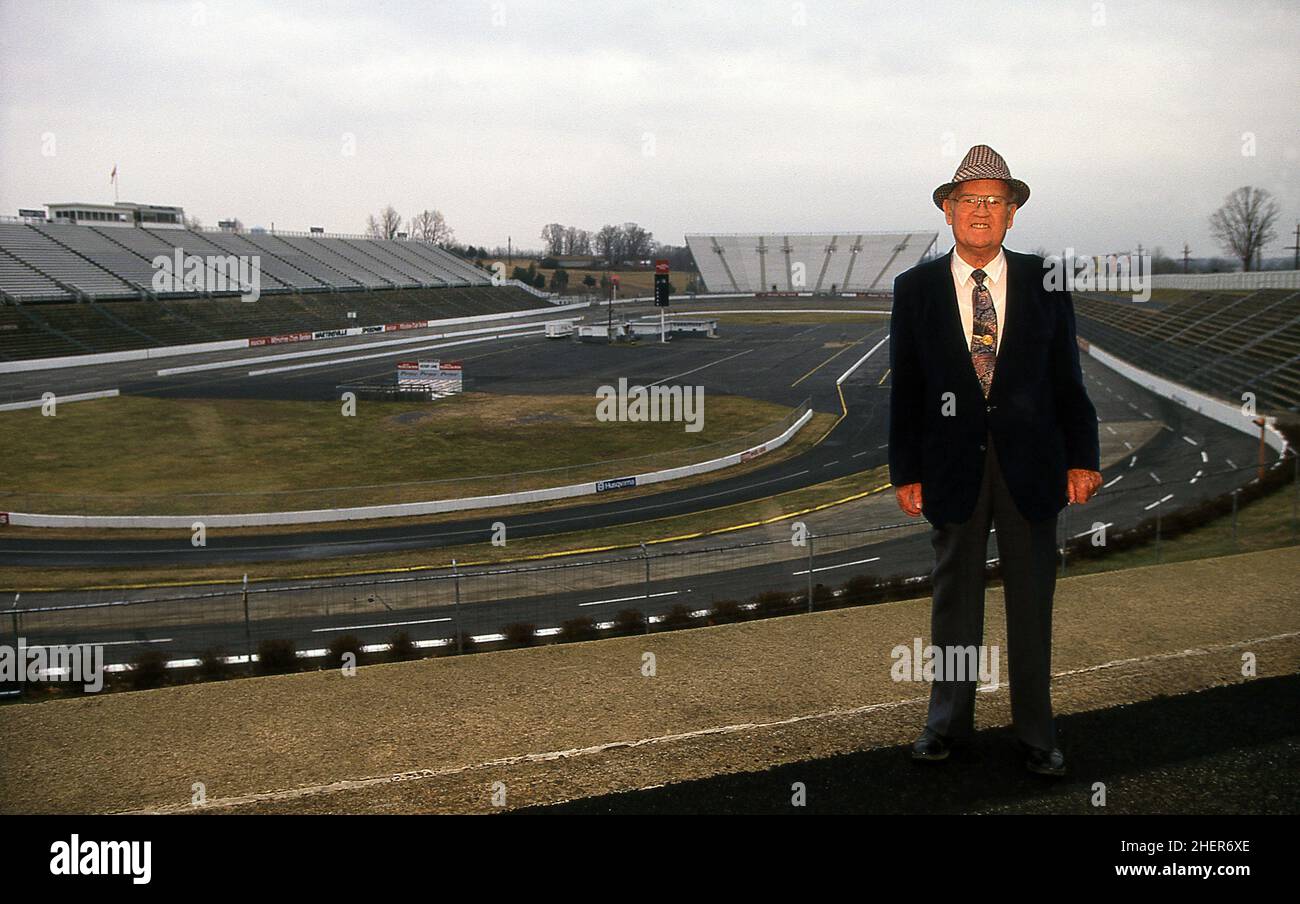Owner H Clay Earles surveys Martinsville Superspeedway the oldest track ...