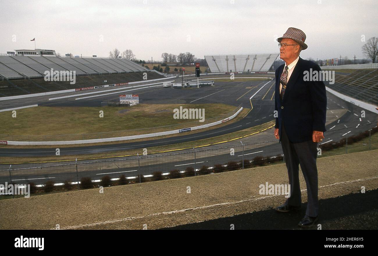 Owner H Clay Earles surveys Martinsville Superspeedway the oldest track ...