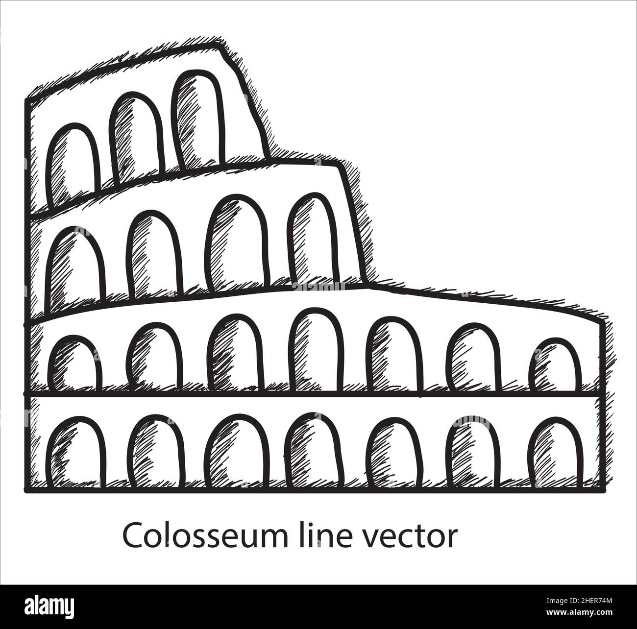 Colosseum archeology Stock Vector Images - Alamy