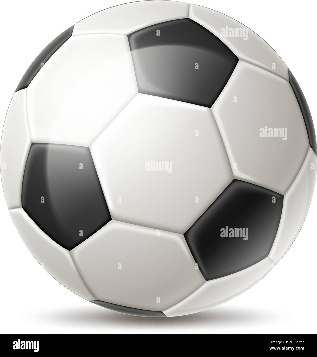 Soccer ball. Realistic football symbol. Goal sign Stock Vector Image ...