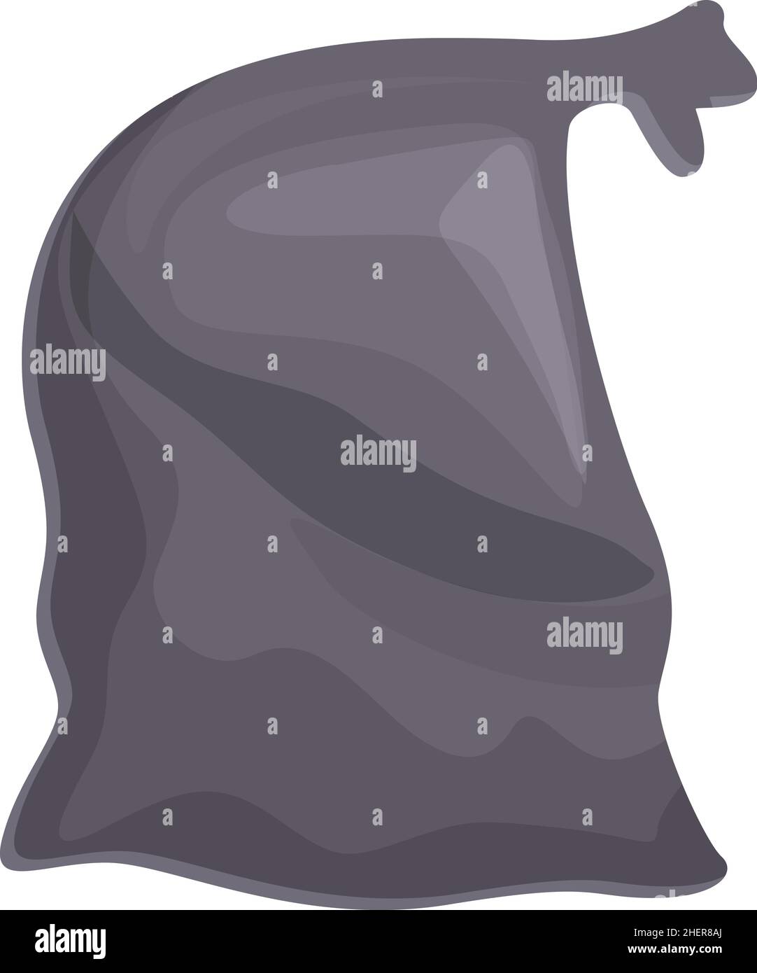 Rubbish trash bag icon cartoon vector. Waste bin. Sack can Stock Vector ...