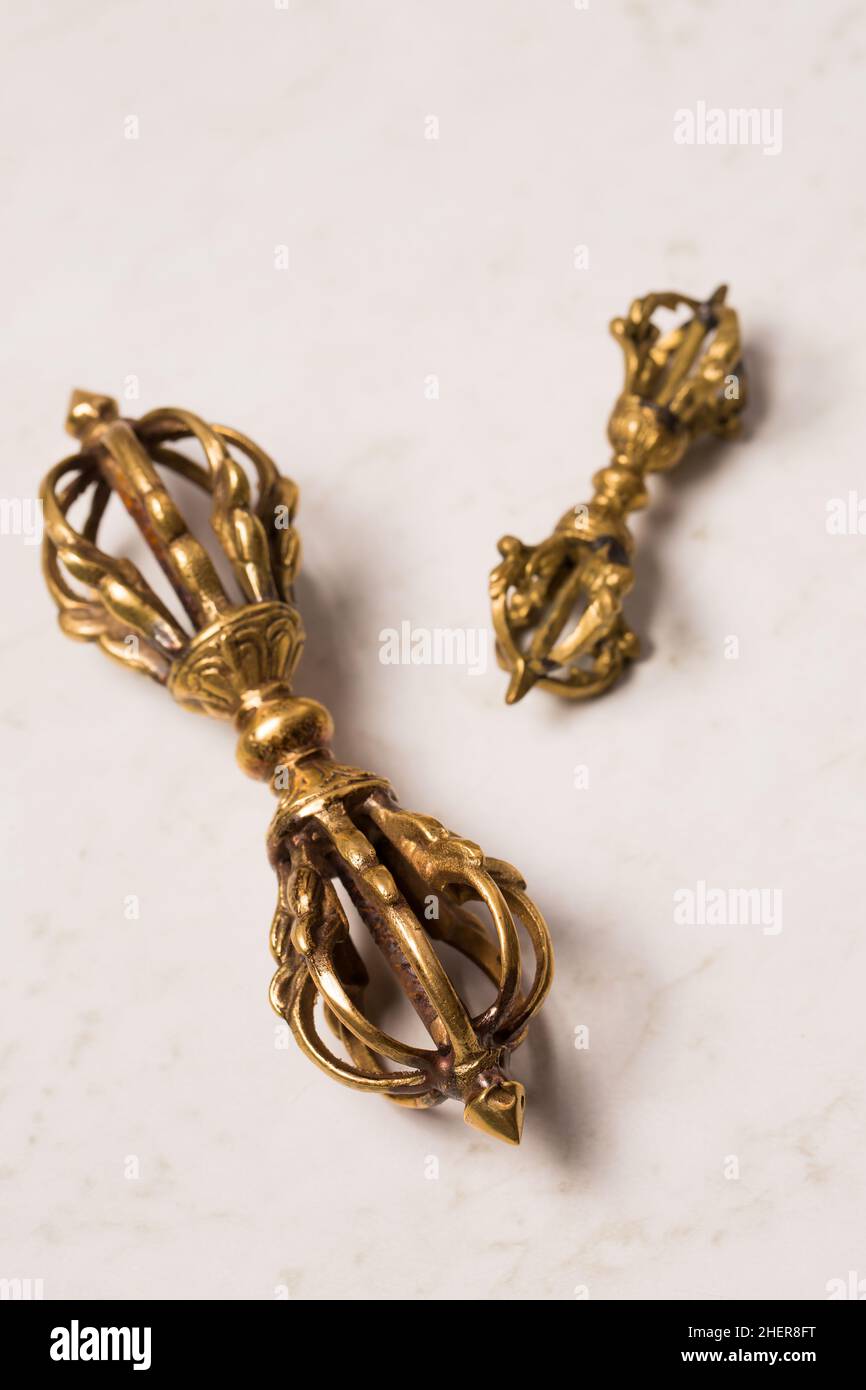vajra tool for working with astrals in Reiki stream Stock Photo - Alamy
