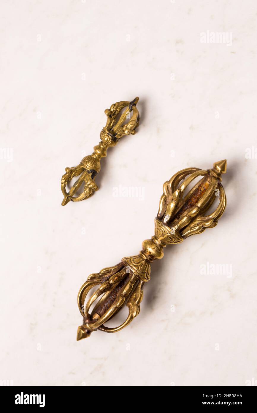 vajra tool for working with astrals in Reiki stream Stock Photo - Alamy