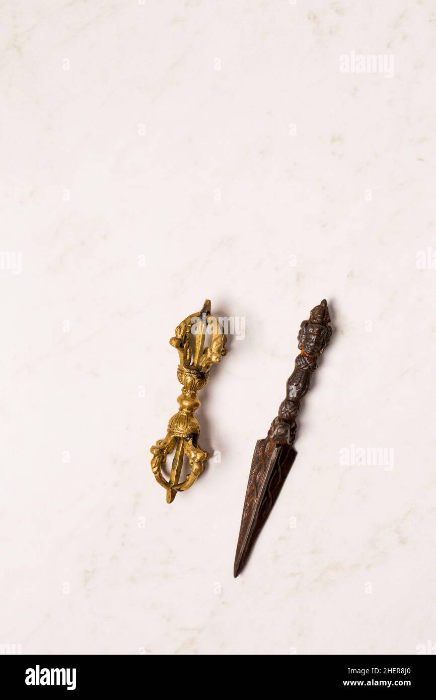 vajra tool for working with astrals in Reiki stream Stock Photo - Alamy