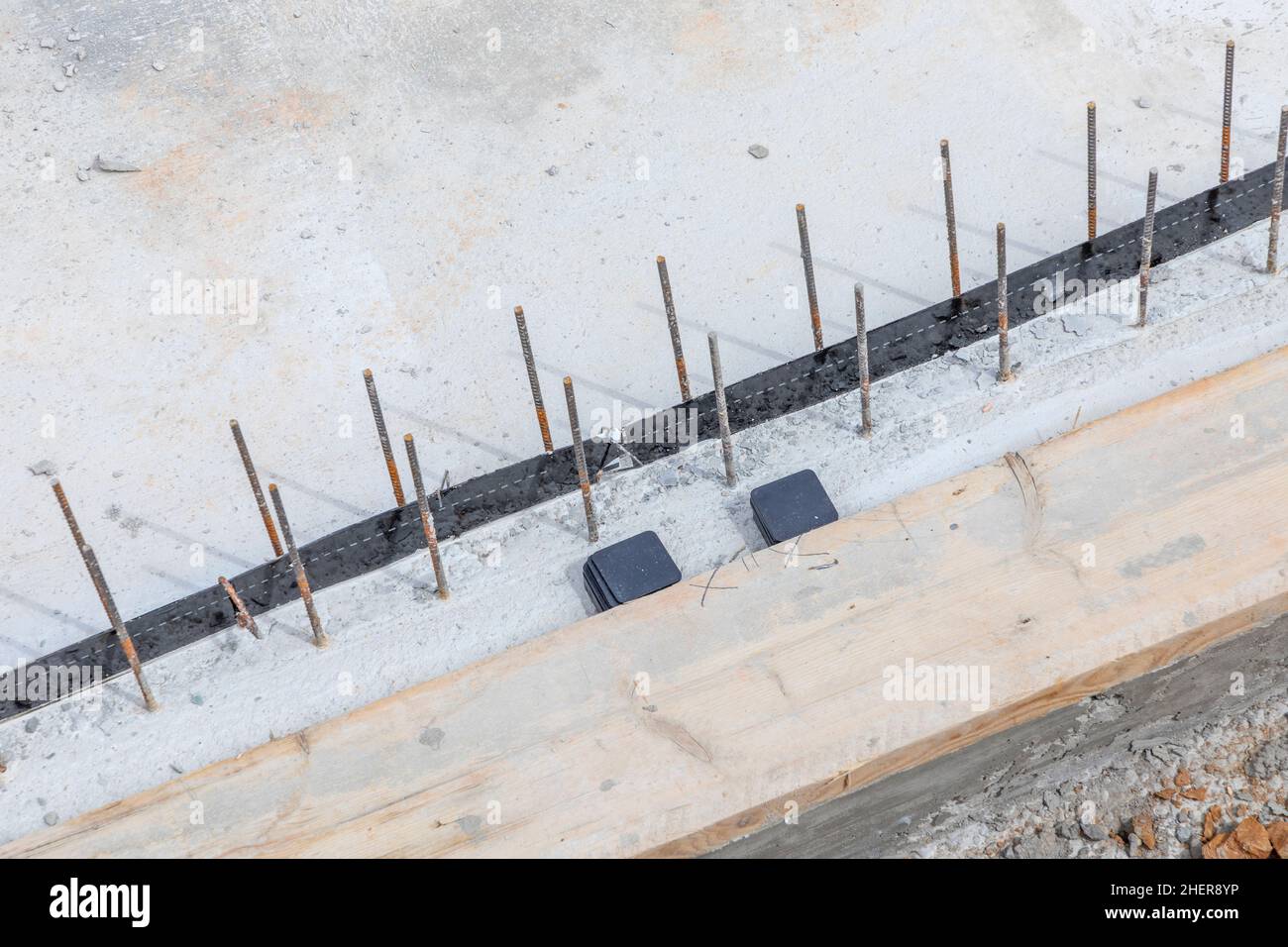 cellar at a construction site with waterproof concrete called white ...