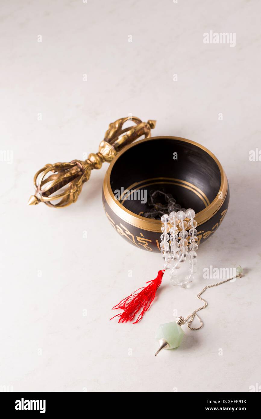 Pendulum, singing bowls and other healing tools for healing in Reiki ...