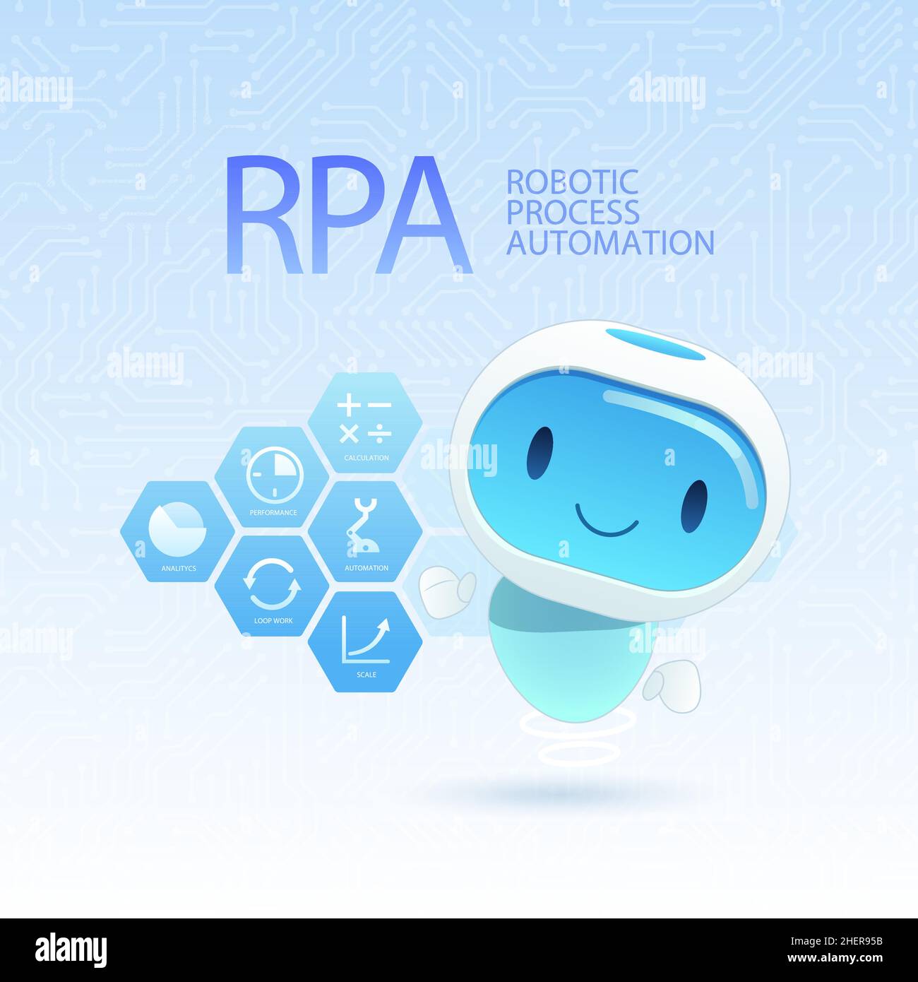 Gradient rpa illustration Vector illustration Stock Vector Image & Art ...