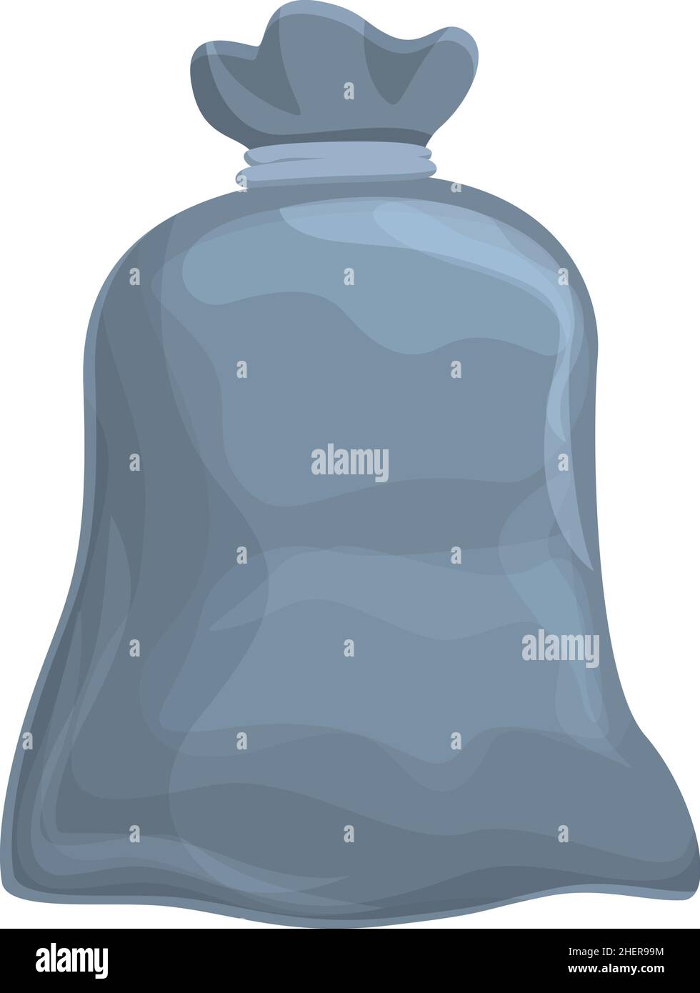 Recycle trash bag icon cartoon vector. Garbage bin. Waste plastic Stock ...