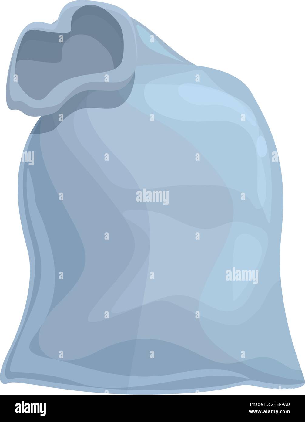 Recycling trash bag icon cartoon vector. Garbage bin. Sack recycle ...