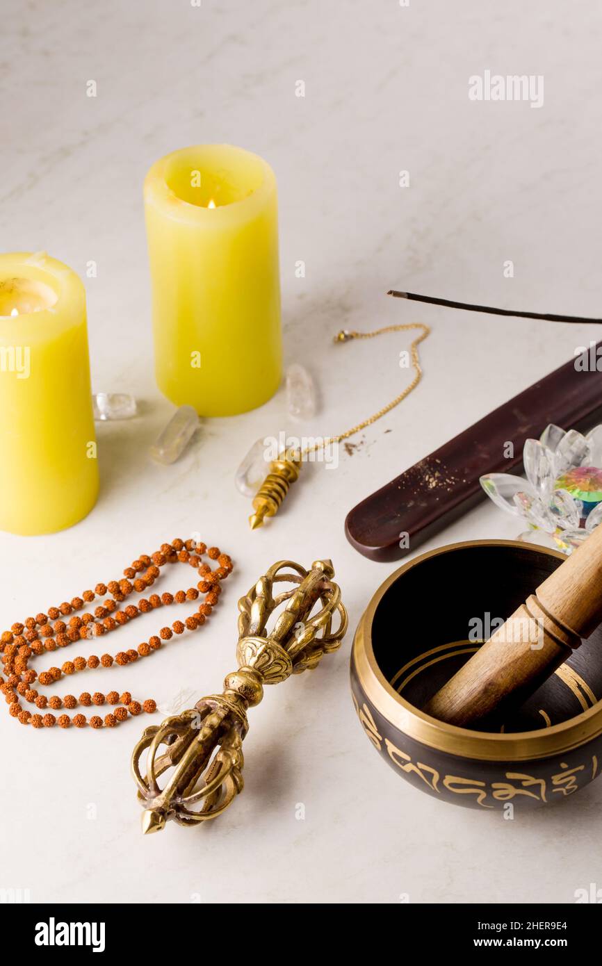Pendulum, singing bowls and other healing tools for healing in Reiki ...
