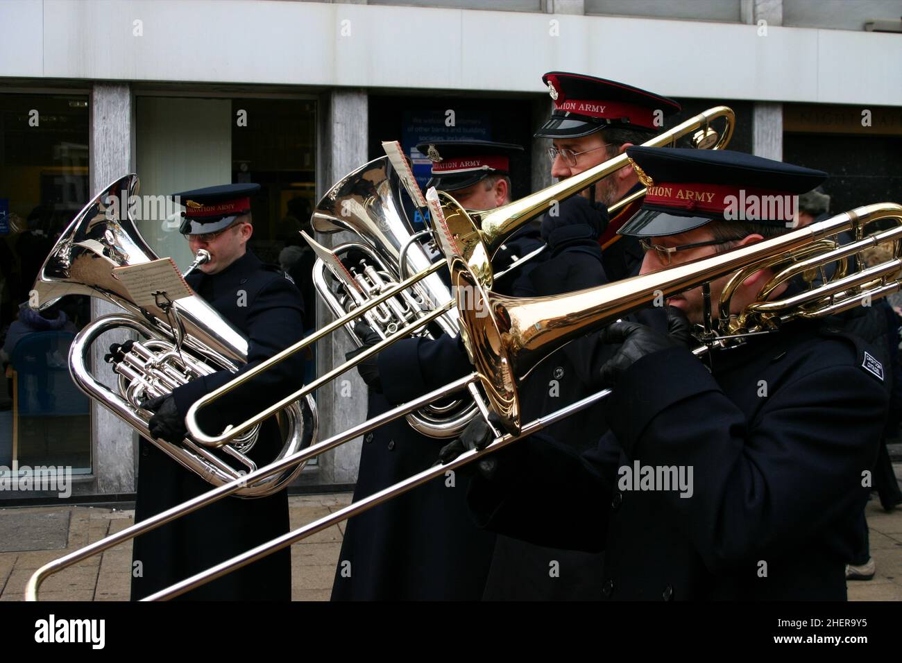 Salvation army band player hi-res stock photography and images - Alamy