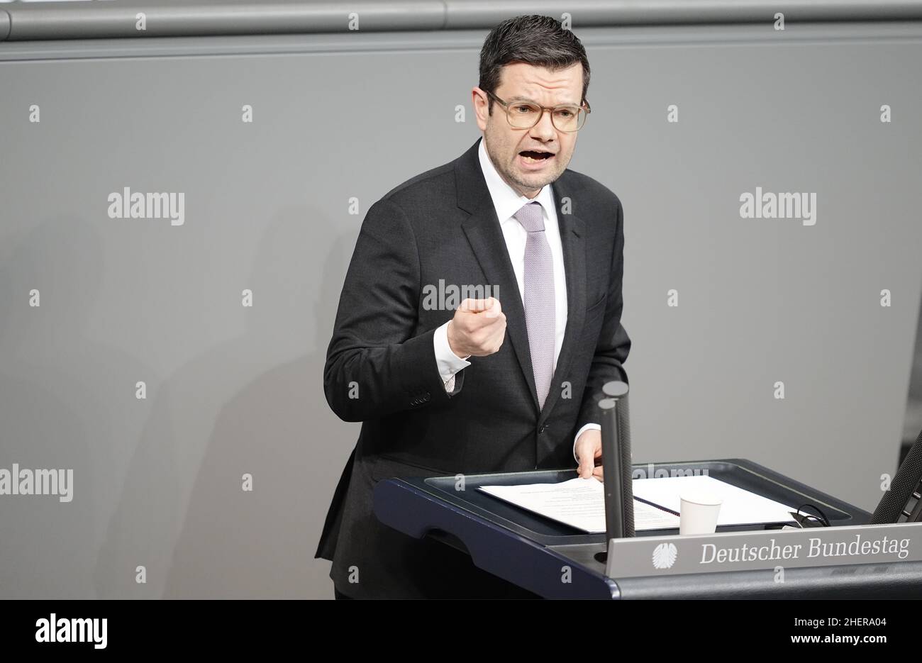 Berlin, Germany. 12th Jan, 2022. Marco Buschmann (FDP), Federal ...