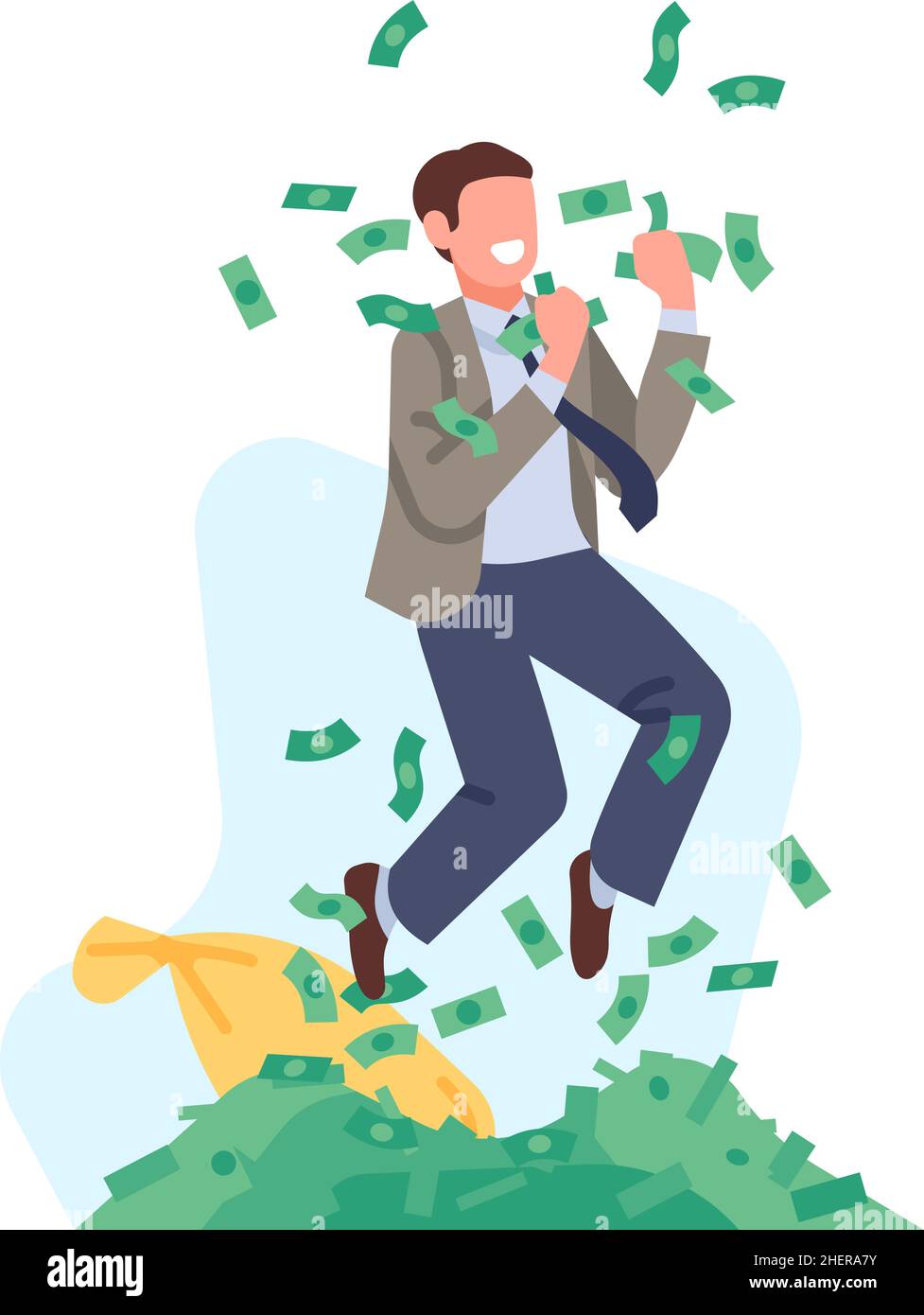 Happy money Stock Vector Images - Alamy