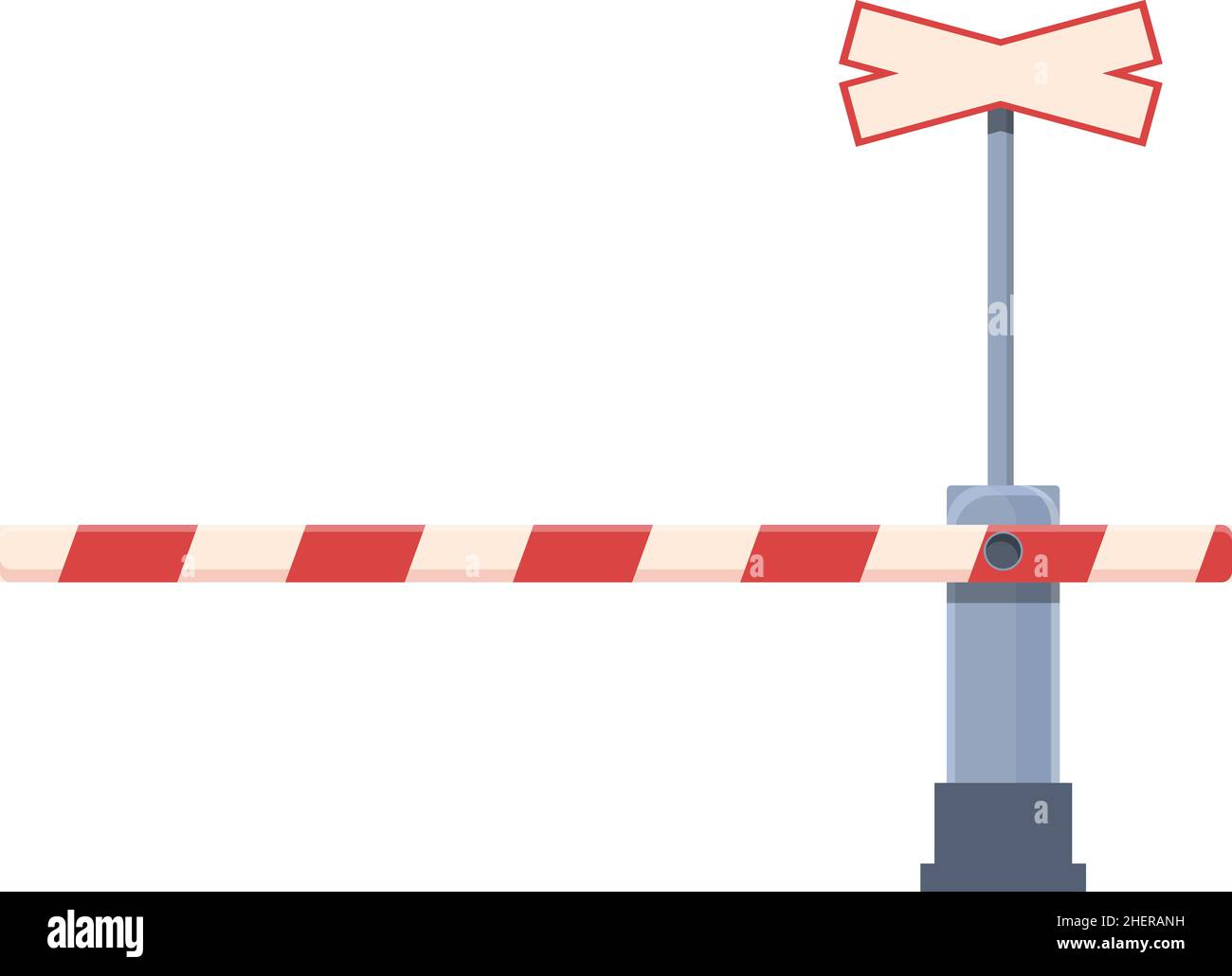 Railway stop icon cartoon vector. Train road. Traffic signal Stock ...