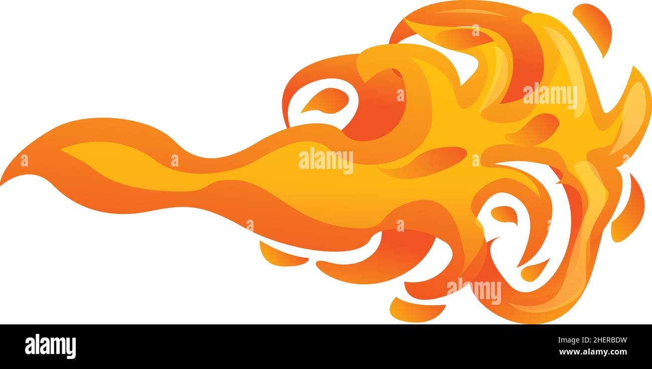 Hit gun flash icon cartoon vector. Shot fire. Bullet flame Stock Vector ...