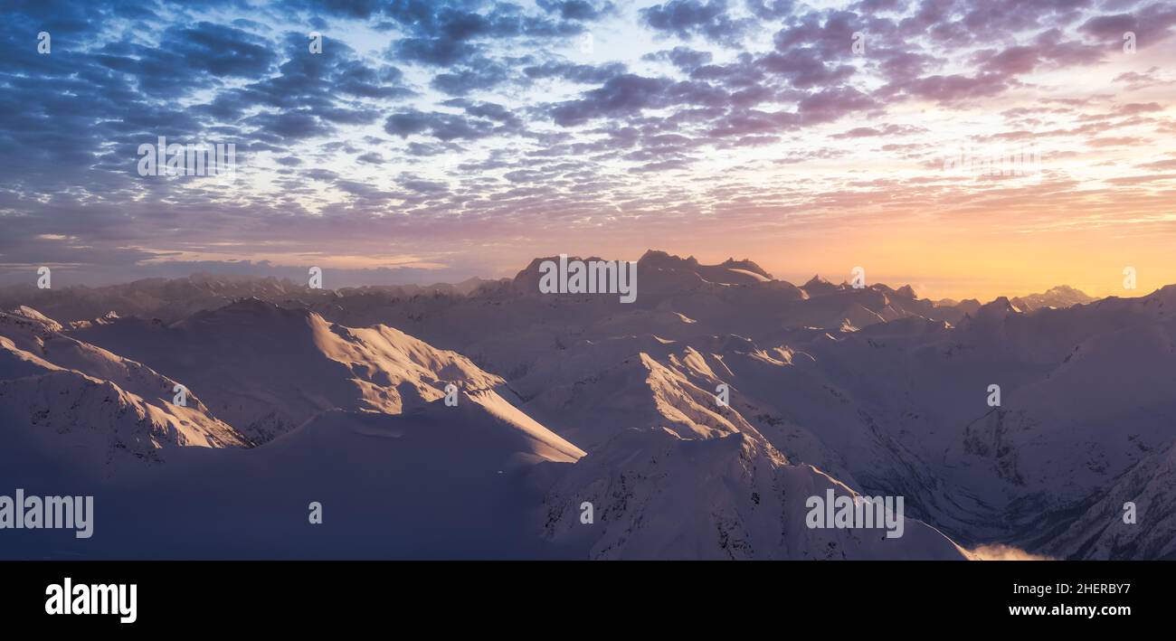 Whistler aerial panoramic view canada hi-res stock photography and ...