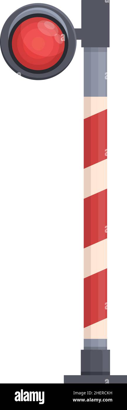 Tunnel railway icon cartoon vector. Rail traffic. Signal barrier Stock ...