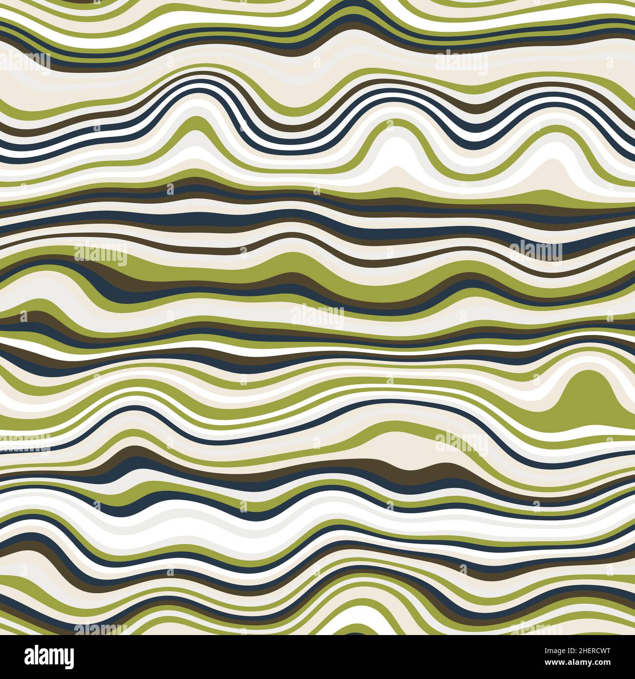 Seamless wavy stripe trendy surface pattern design for print. High ...