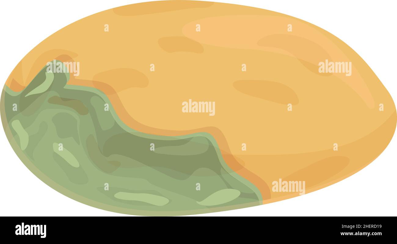 Contaminated potato icon cartoon vector. Food bacteria. Stink trash ...