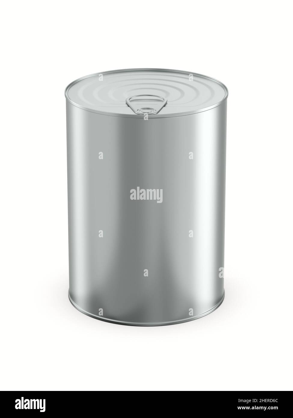 closed metallic can on white background. Isolated 3D illustration Stock ...
