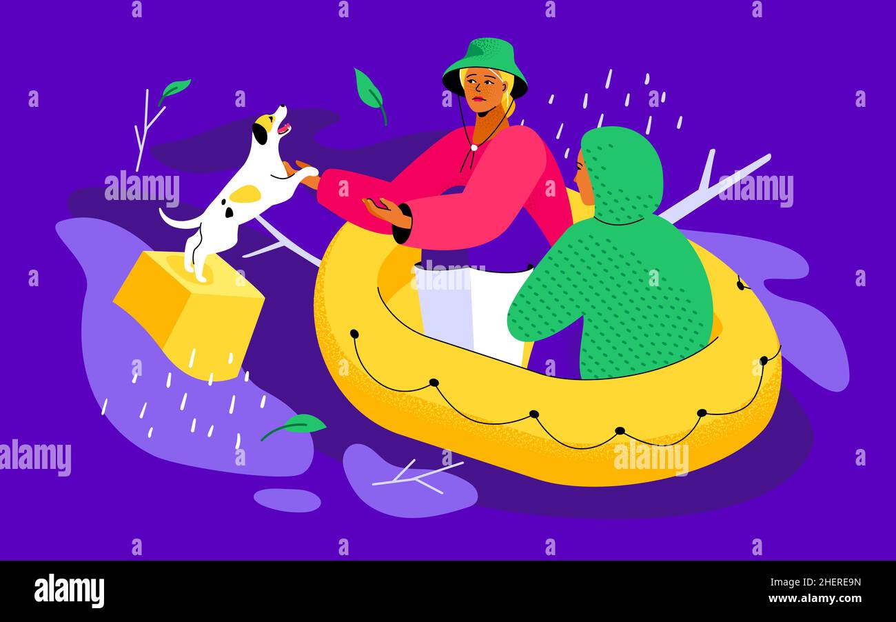 Women floating in water Stock Vector Images - Alamy