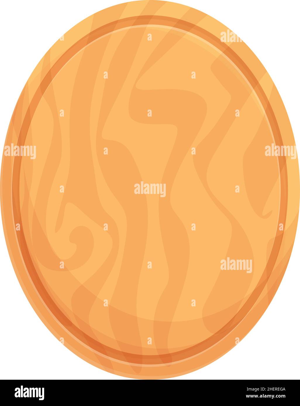 Oval board icon cartoon vector. Rustic plate. Rustic food Stock Vector ...