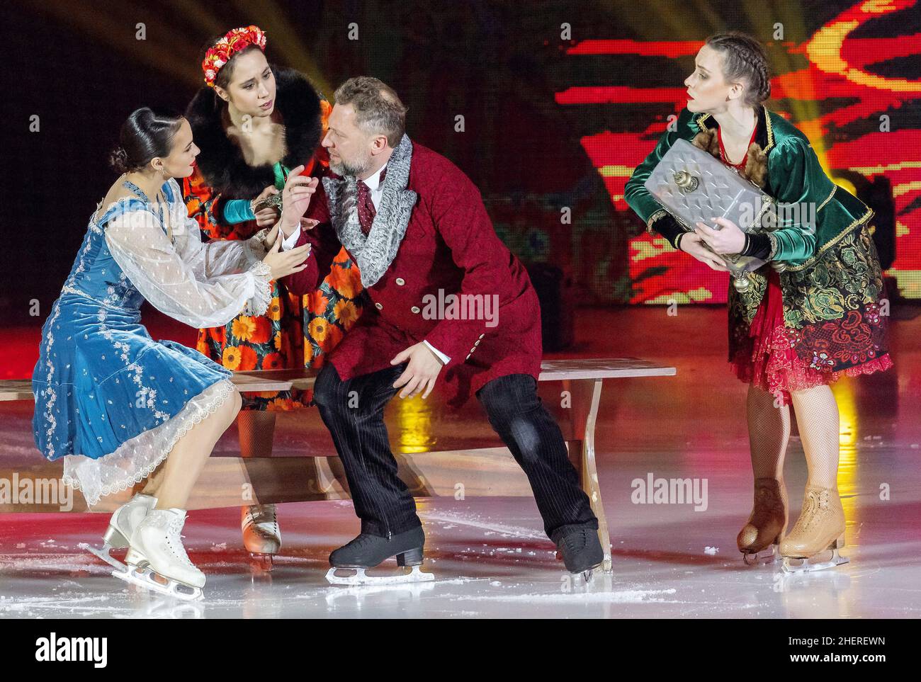 Ice show of Olympic champion Tatyana Navka "Scarlet Flower" at the ...
