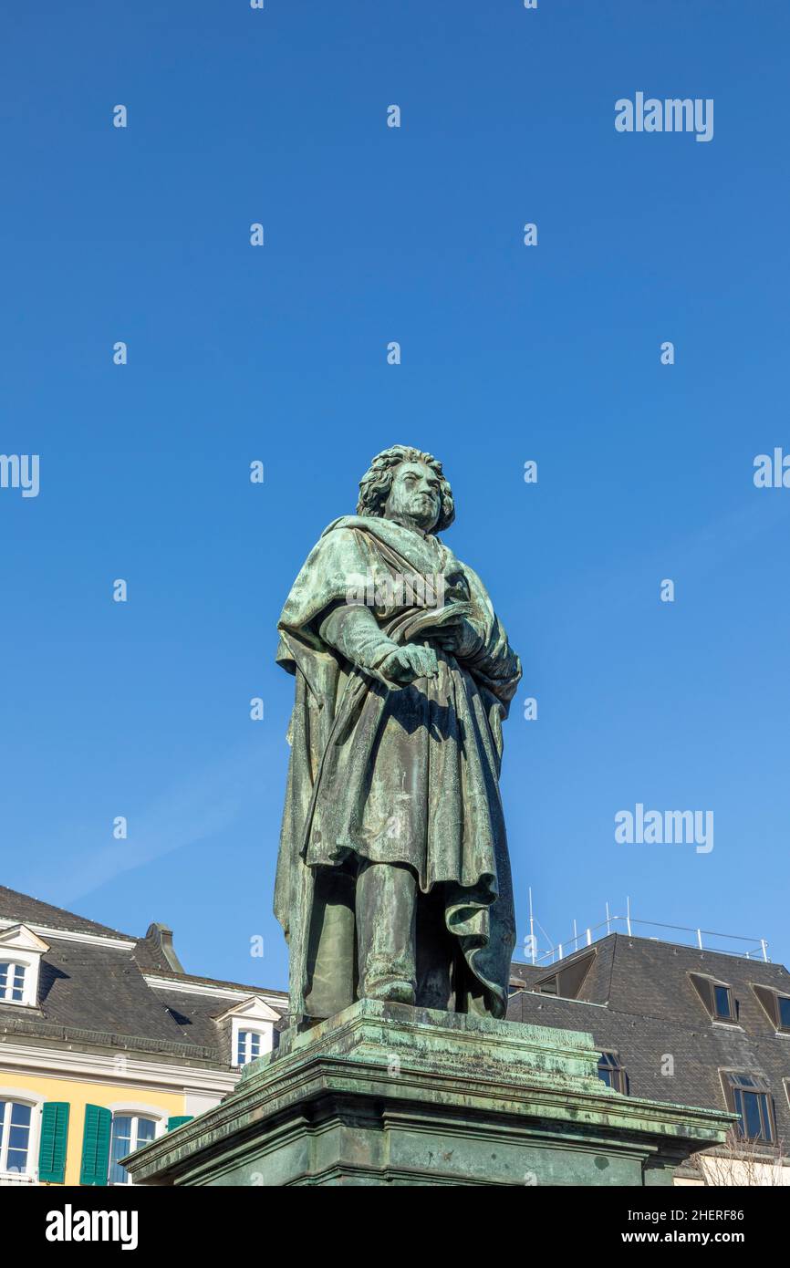 A statue of famous composer Ludwig van Beethoven - located on ...