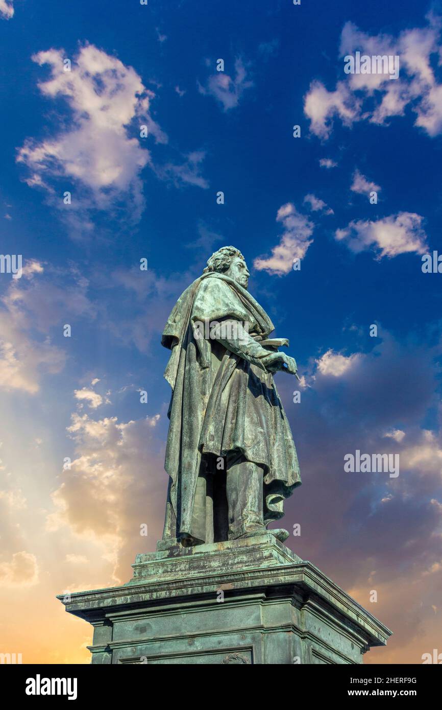 A statue of famous composer Ludwig van Beethoven - located on ...