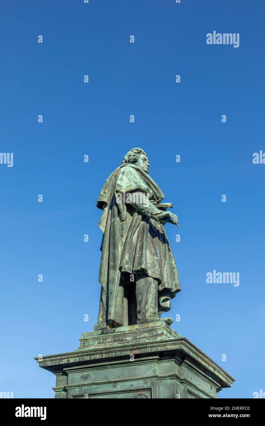 A statue of famous composer Ludwig van Beethoven - located on ...