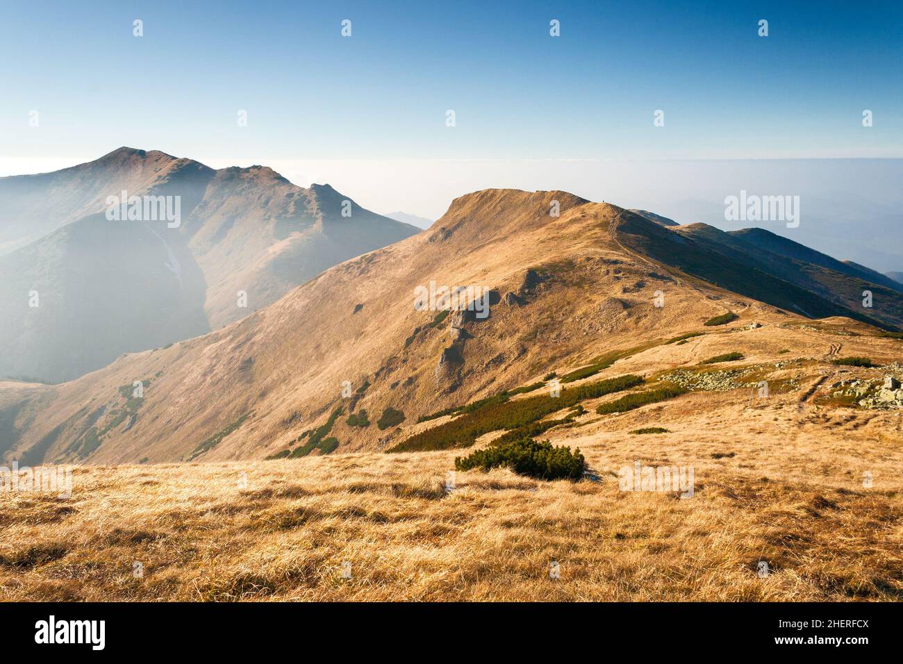 Mountain landscape in the Vratna valley at the national park Mala Fatra ...