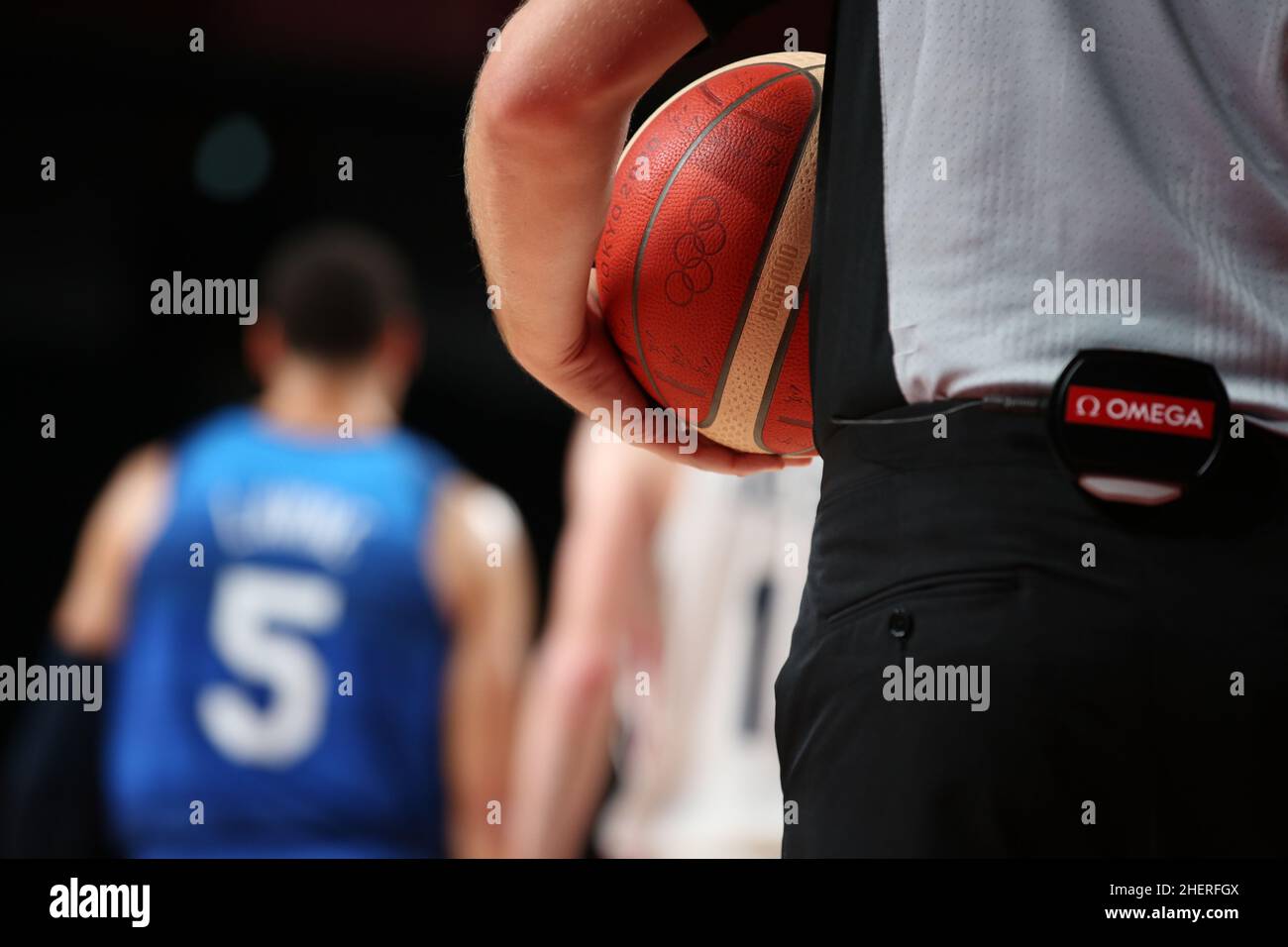 JULY 25th, 2021 - SAITAMA, JAPAN: ball of the Men Basketball ...