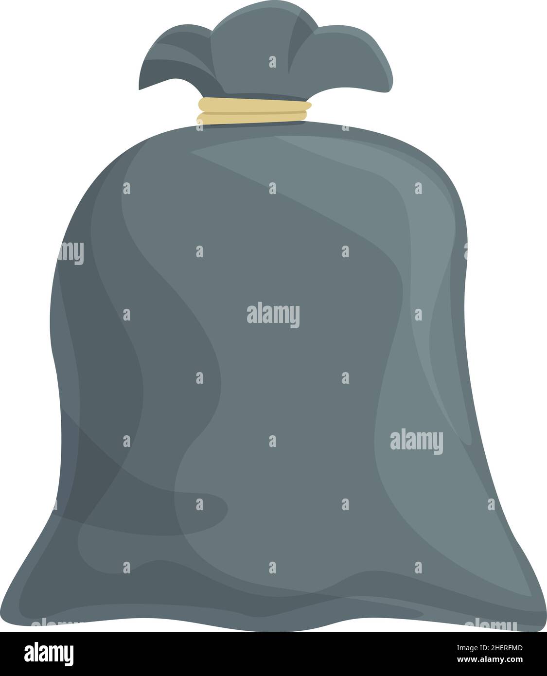 Close trash bag icon cartoon vector. Garbage bin. Waste sack Stock ...