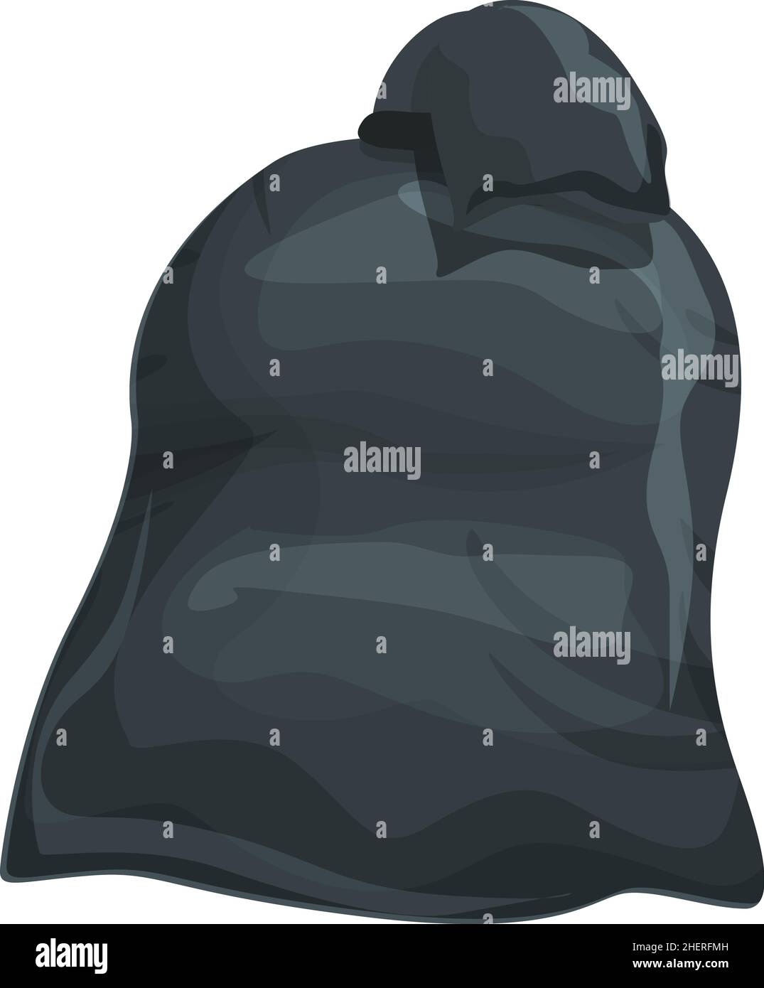 Household trash bag icon cartoon vector. Garbage sack. Kitchen pack ...