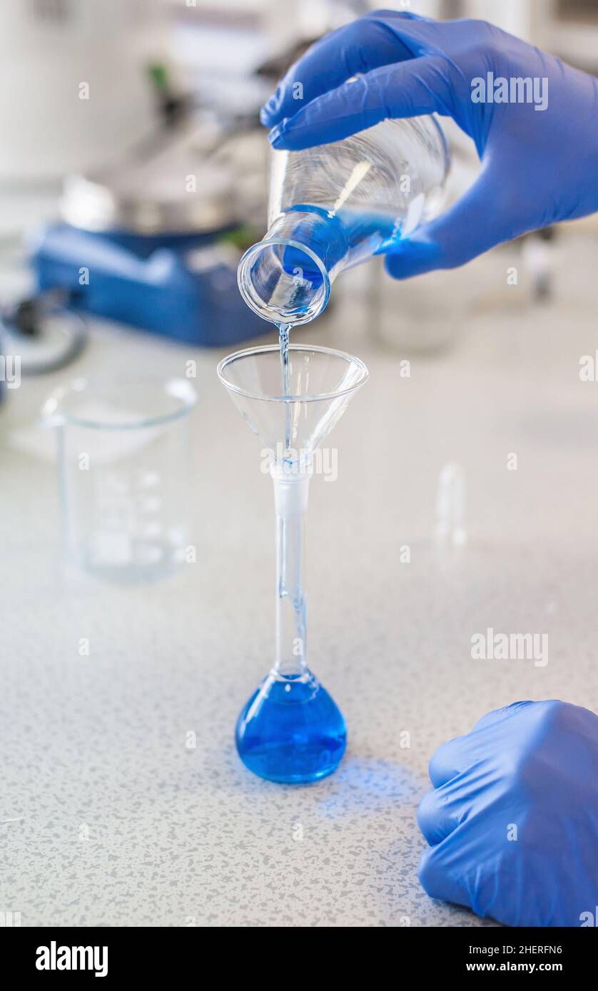 Closeup macro shot laboratory glassware hi-res stock photography and ...